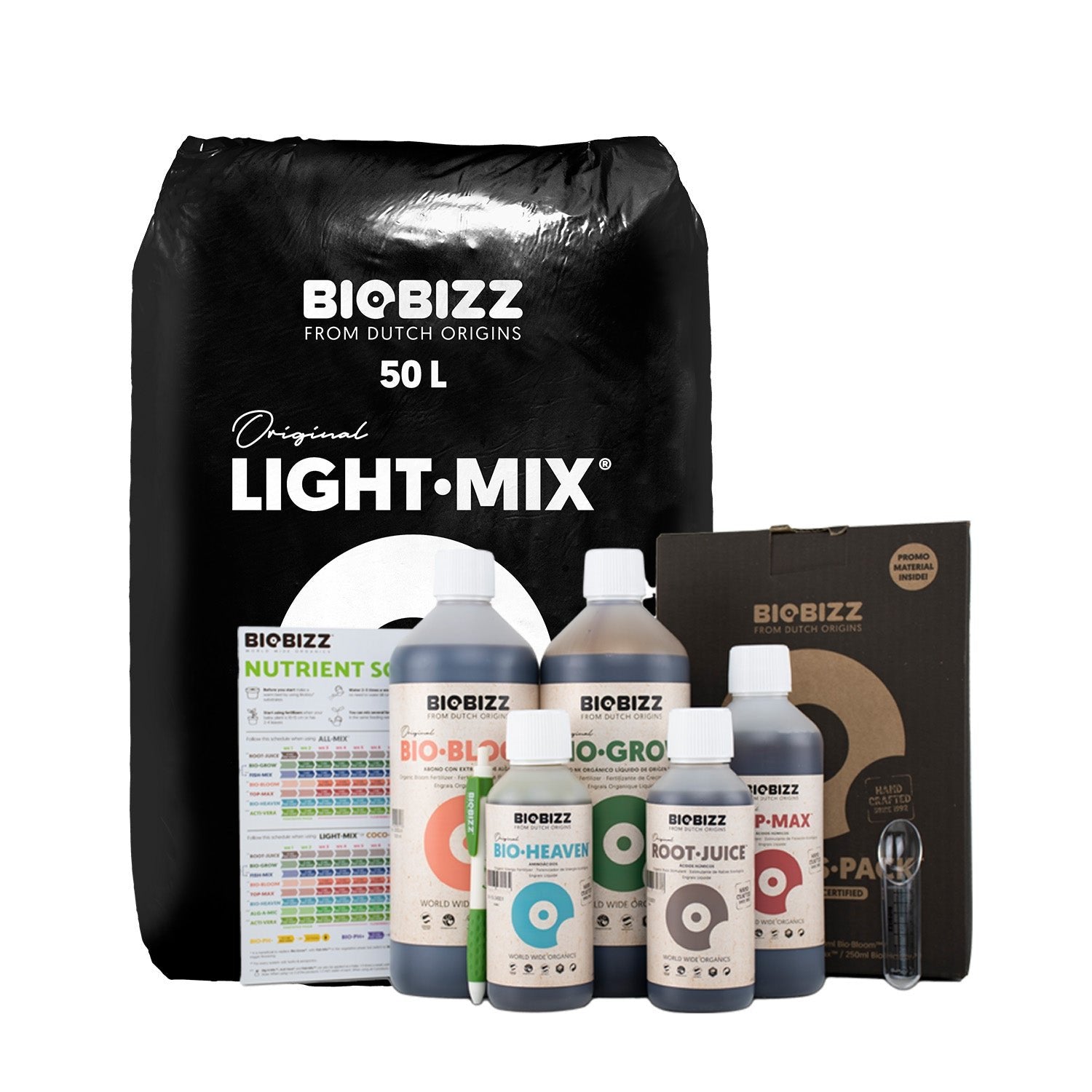 BioBizz Light-Mix mit Perlite 50L + Dünger Starters Pack | GoGrow.de